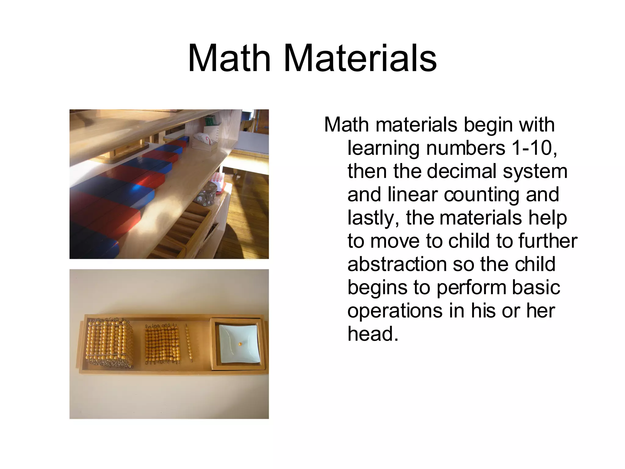 Introduction to the Montessori Method in the Primary Classroom | PPT ...