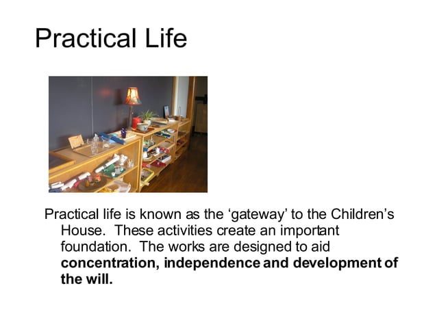 Introduction to the Montessori Method in the Primary Classroom | PPT ...