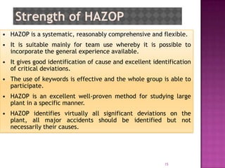 HAZOP - AN INTEGRATED SAFETY ASSESSMENT STUDY | PPTX