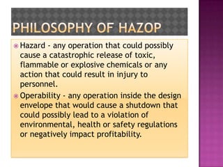 HAZOP - AN INTEGRATED SAFETY ASSESSMENT STUDY | PPTX