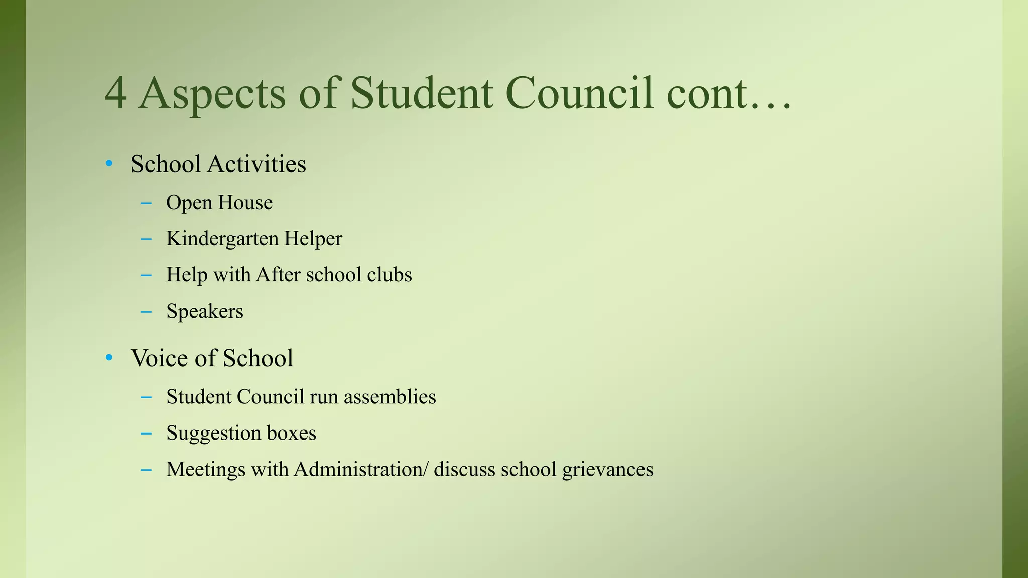 Student Council presentation | PPTX