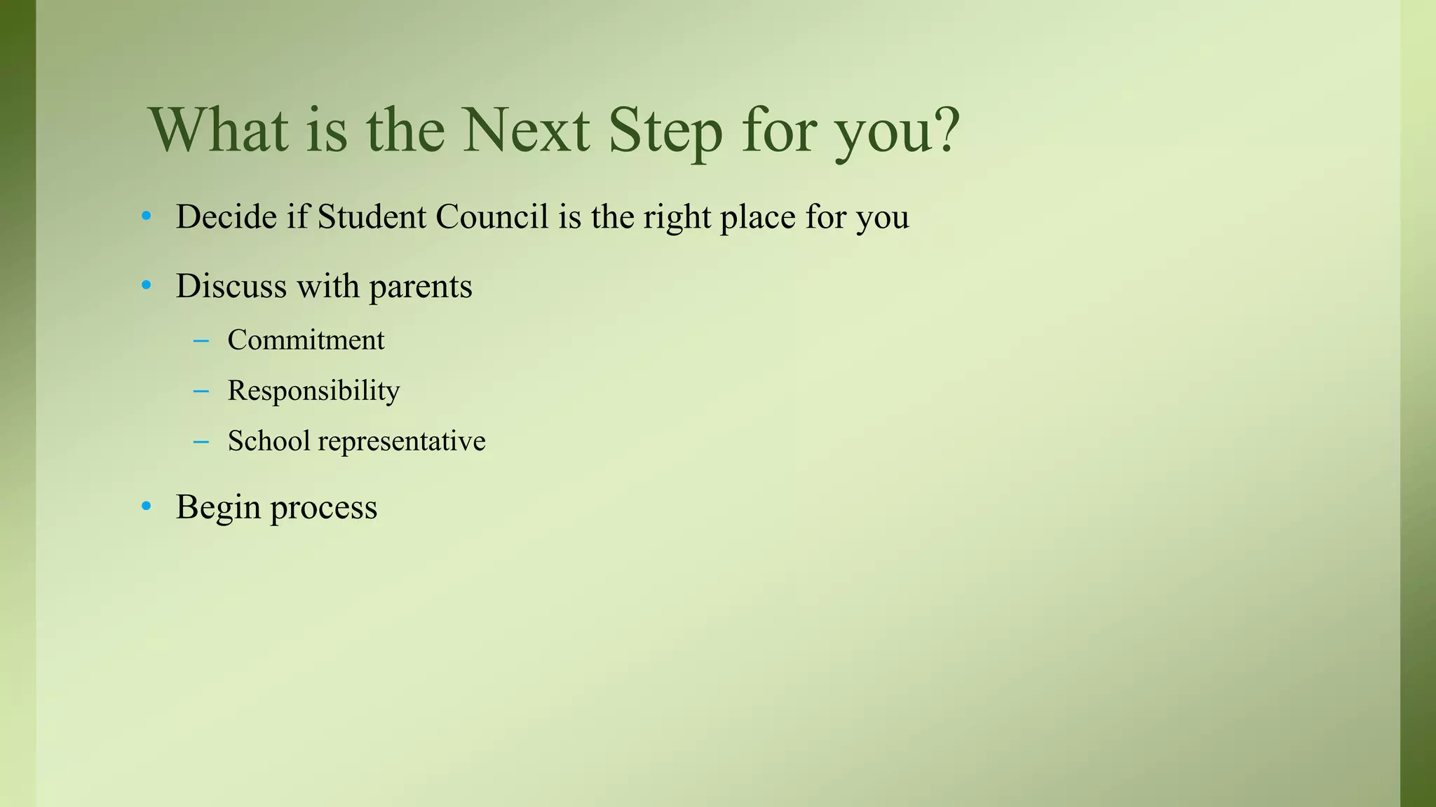 Student Council presentation | PPTX