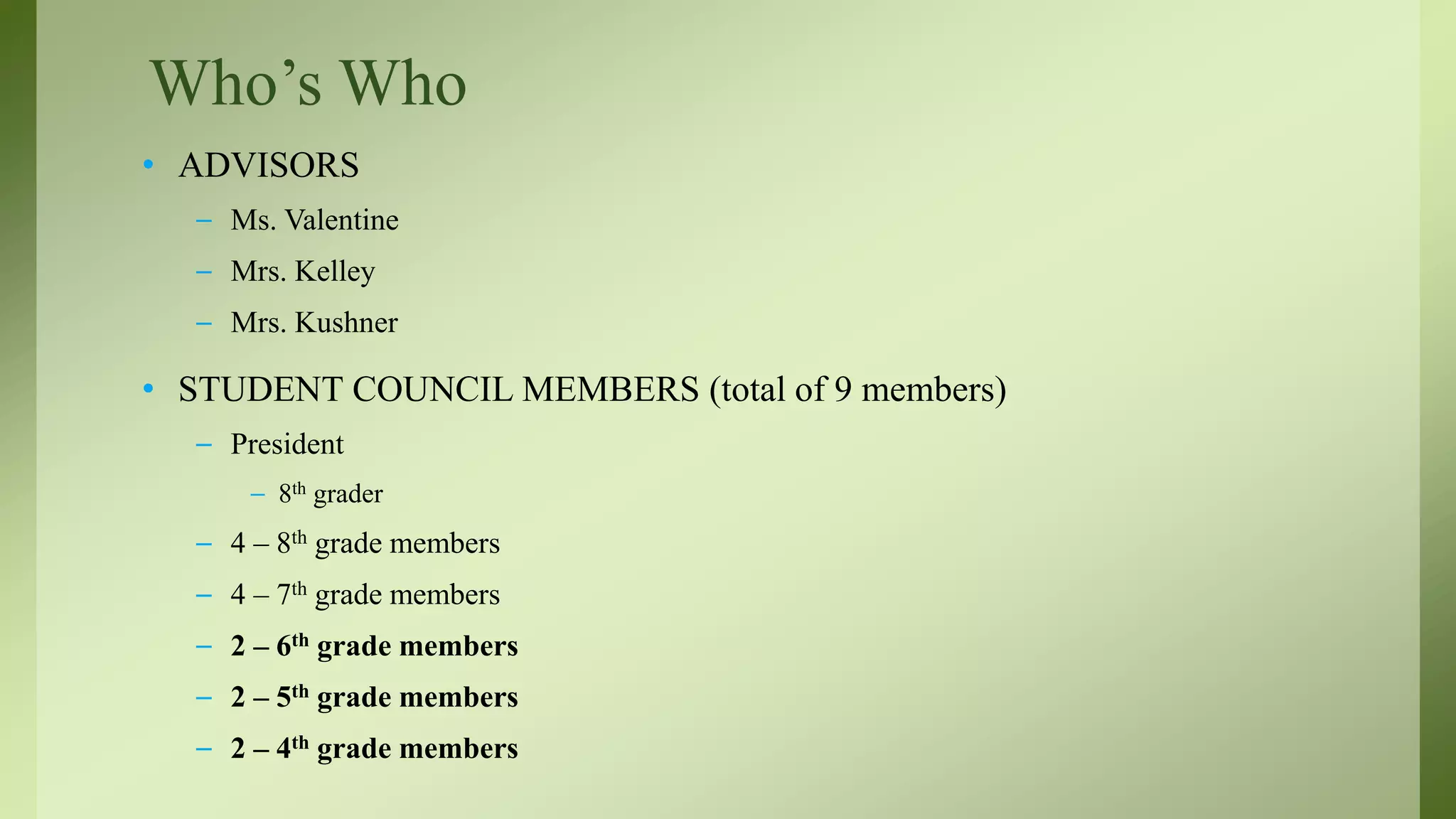 Student Council presentation | PPTX