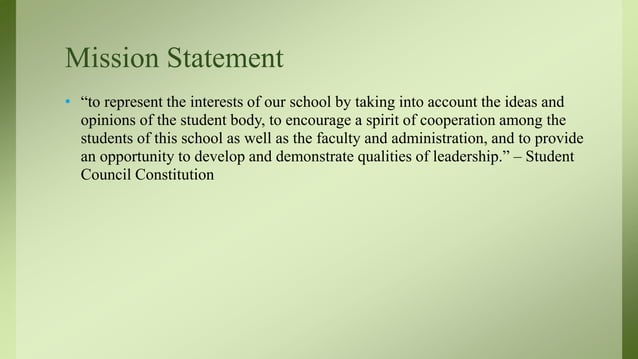 Student Council presentation | PPTX