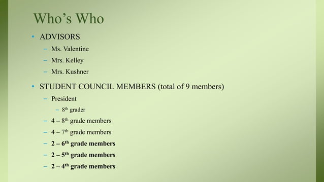 Student Council presentation | PPTX