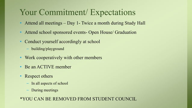 Student Council presentation | PPTX