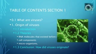 Viruses origin and Evolution | PPTX