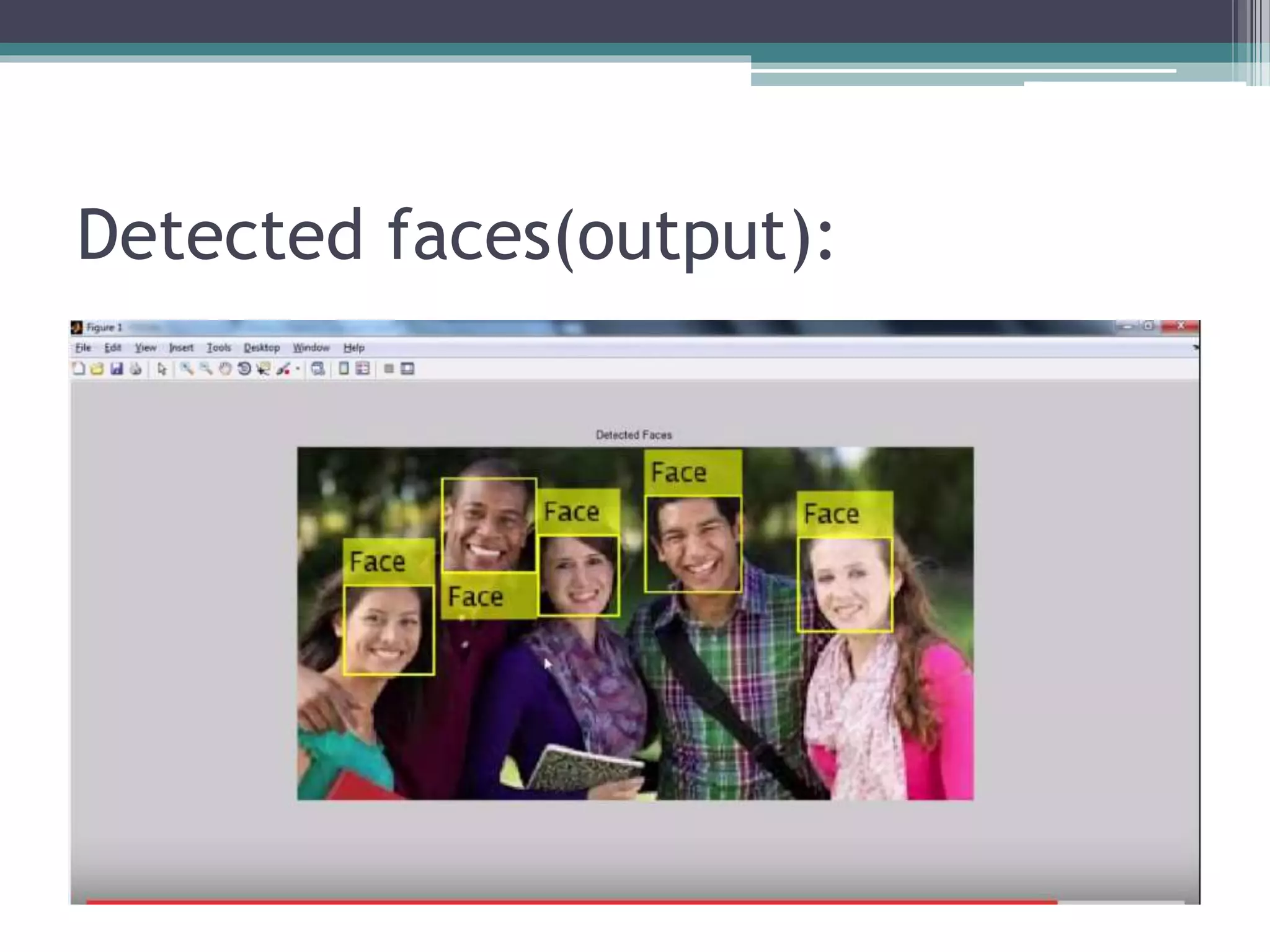 human face detection using matlab | PPTX