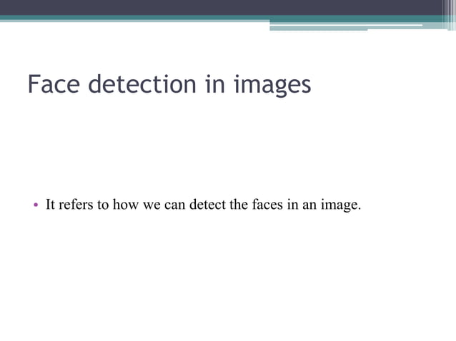 human face detection using matlab | PPTX