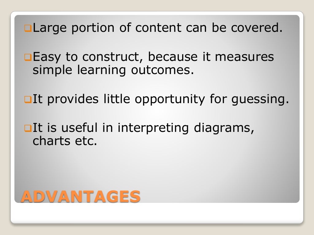 Types Of Test Items types-of-test-items