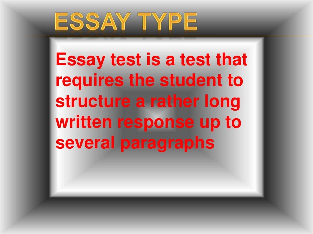 types-of-test-items