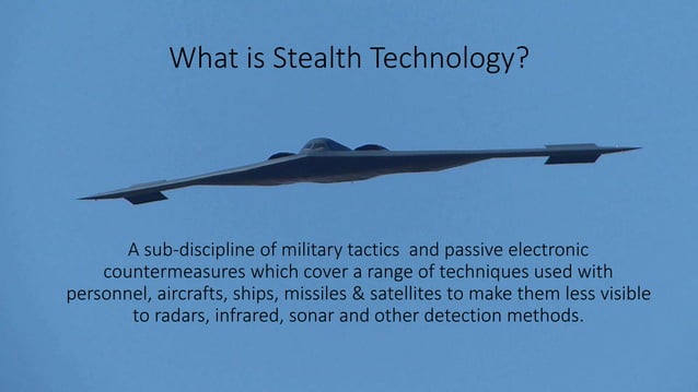 stealth technology (paper presentation ) | PPTX
