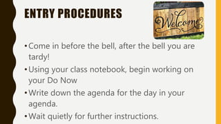 Welcome to Our Class | PPTX