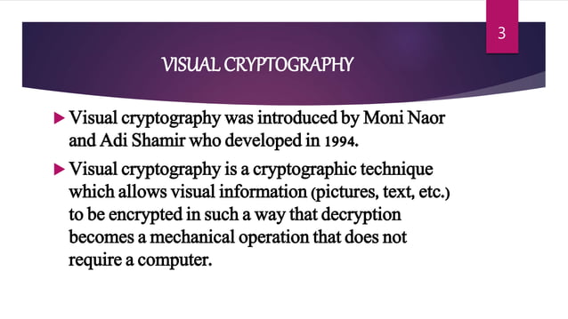 Visual Cryptography | PPT