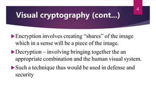 Visual Cryptography | PPTX | Computing | Technology & Computing