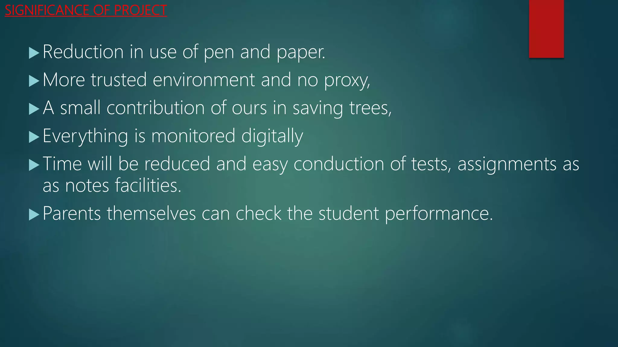 Ppt of online Attendance system | PPTX