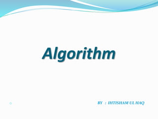 Algorithm | PPT