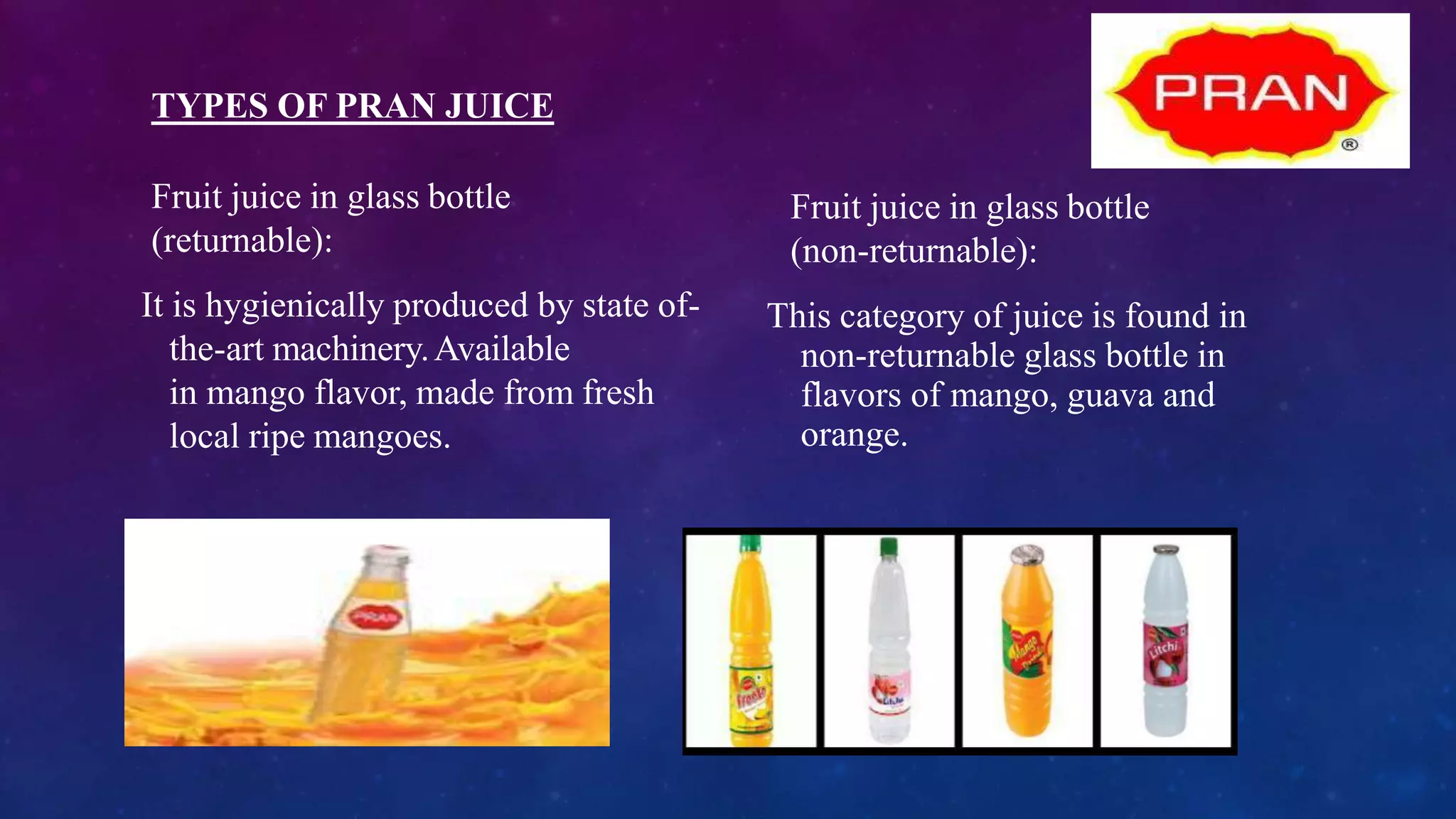 maketing mix of pran drinks | PPTX