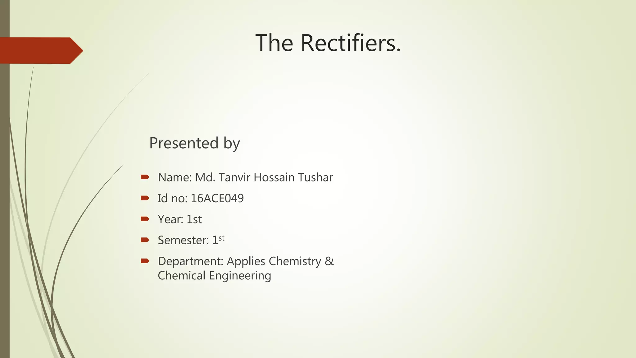 Rectifier | PPTX