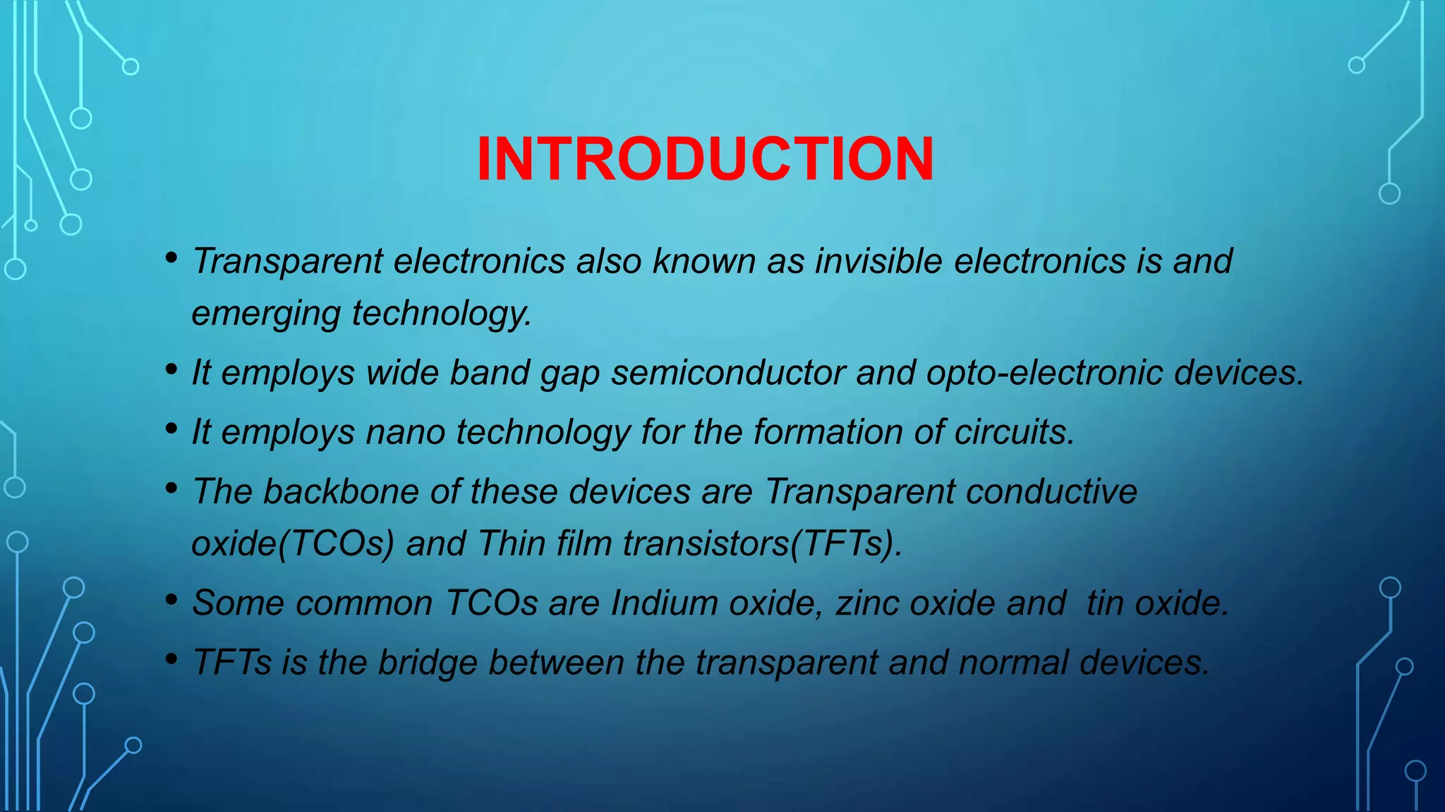materials providing invisibility to electronics | PPTX