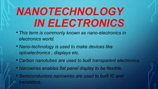 materials providing invisibility to electronics | PPTX