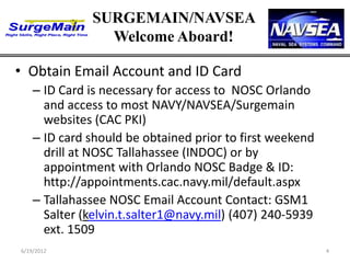 Welcome aboard-06-05-12 | PPTX