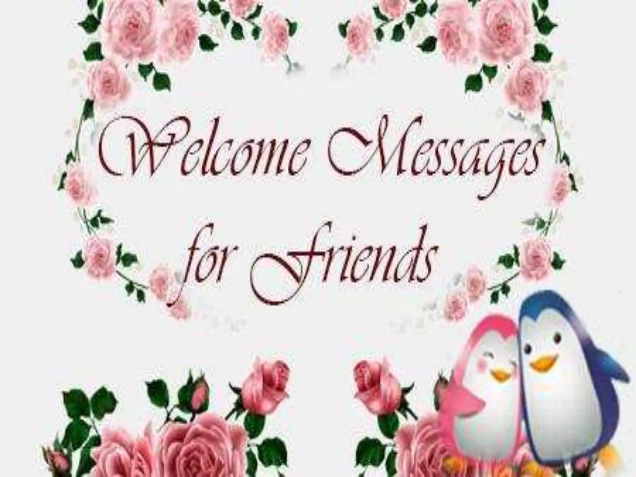 Welcome Messages Examples | PPT