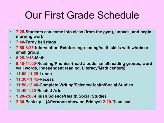 Welcome To First Grade Ppt | PPT