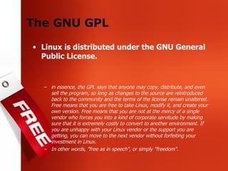 welcome to linux | PPT | Operating Systems | Computer Software and Applications