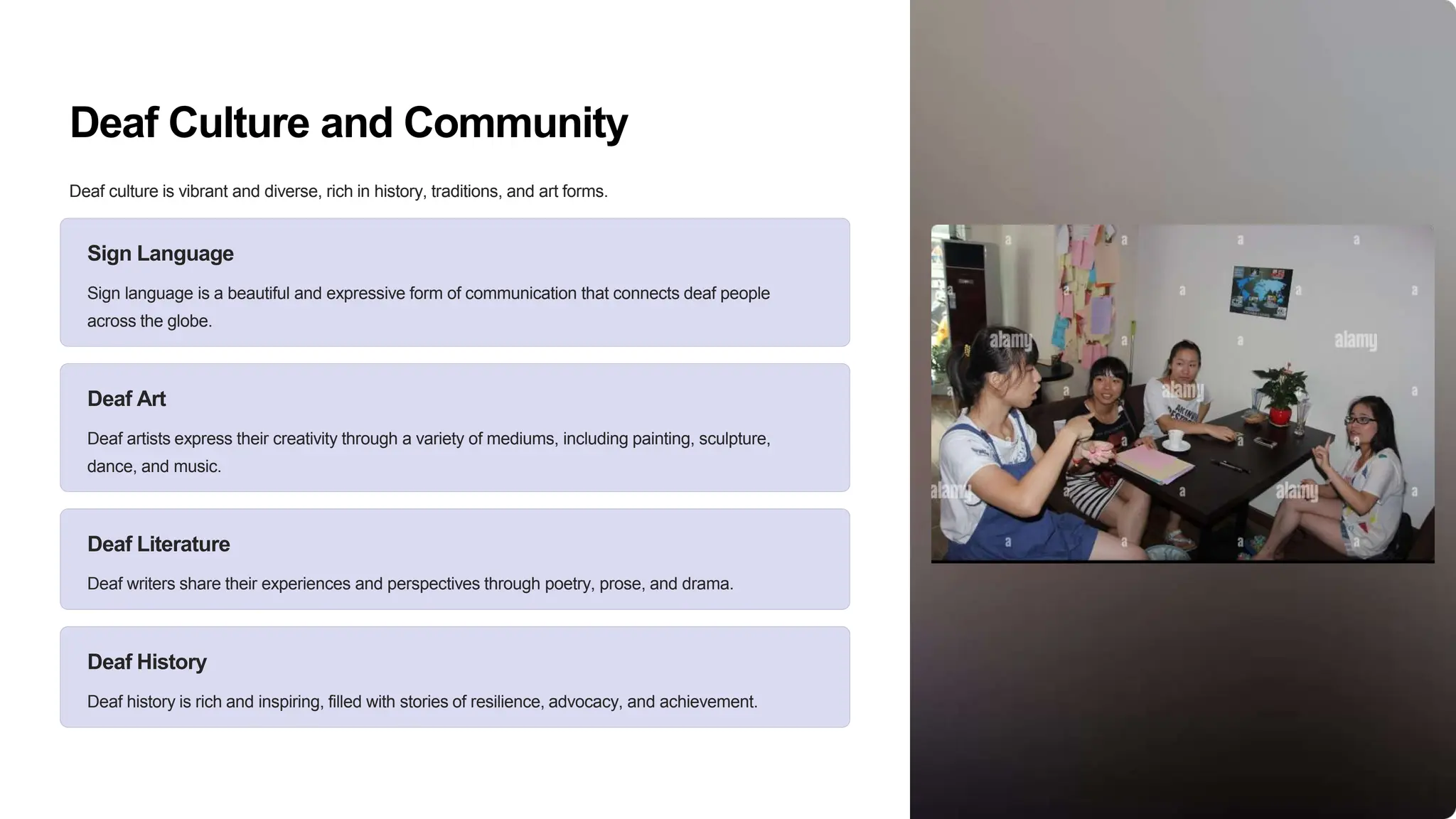 ONE DEAF WORLD International Sign Language for All | PPTX