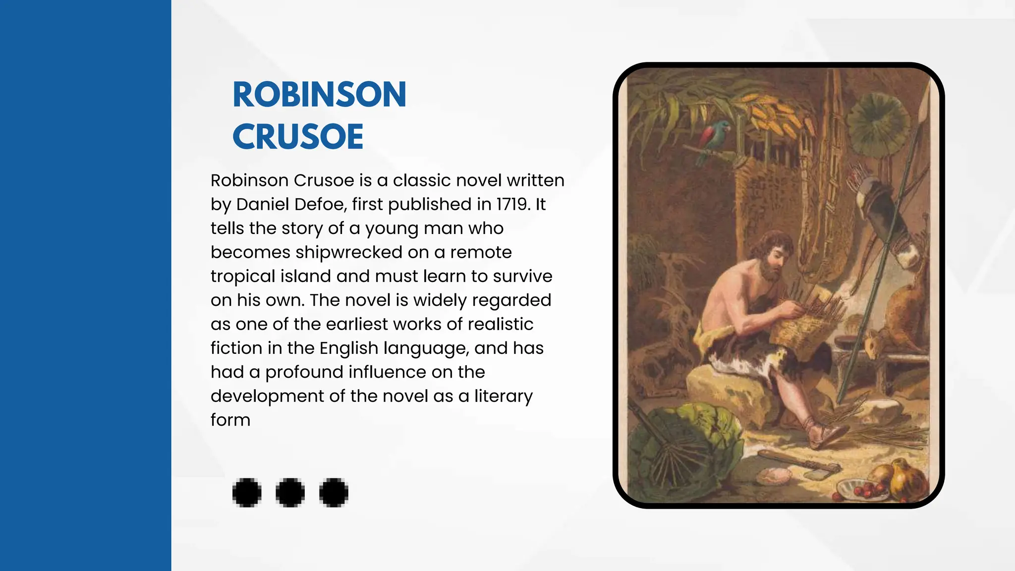 The presentation topic Robinson Crusoe presentationto.pptx