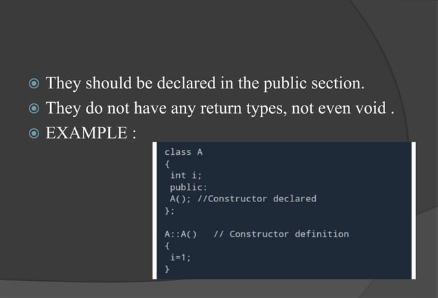 constructor , operator overloading ,friend function | PPT constructor , operator overloading ,friend function | PPT