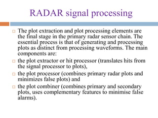 radar and radar management | PPT