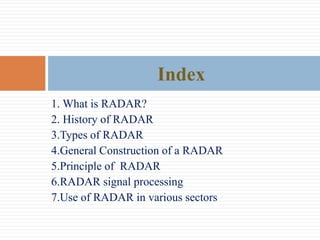 radar and radar management | PPTX