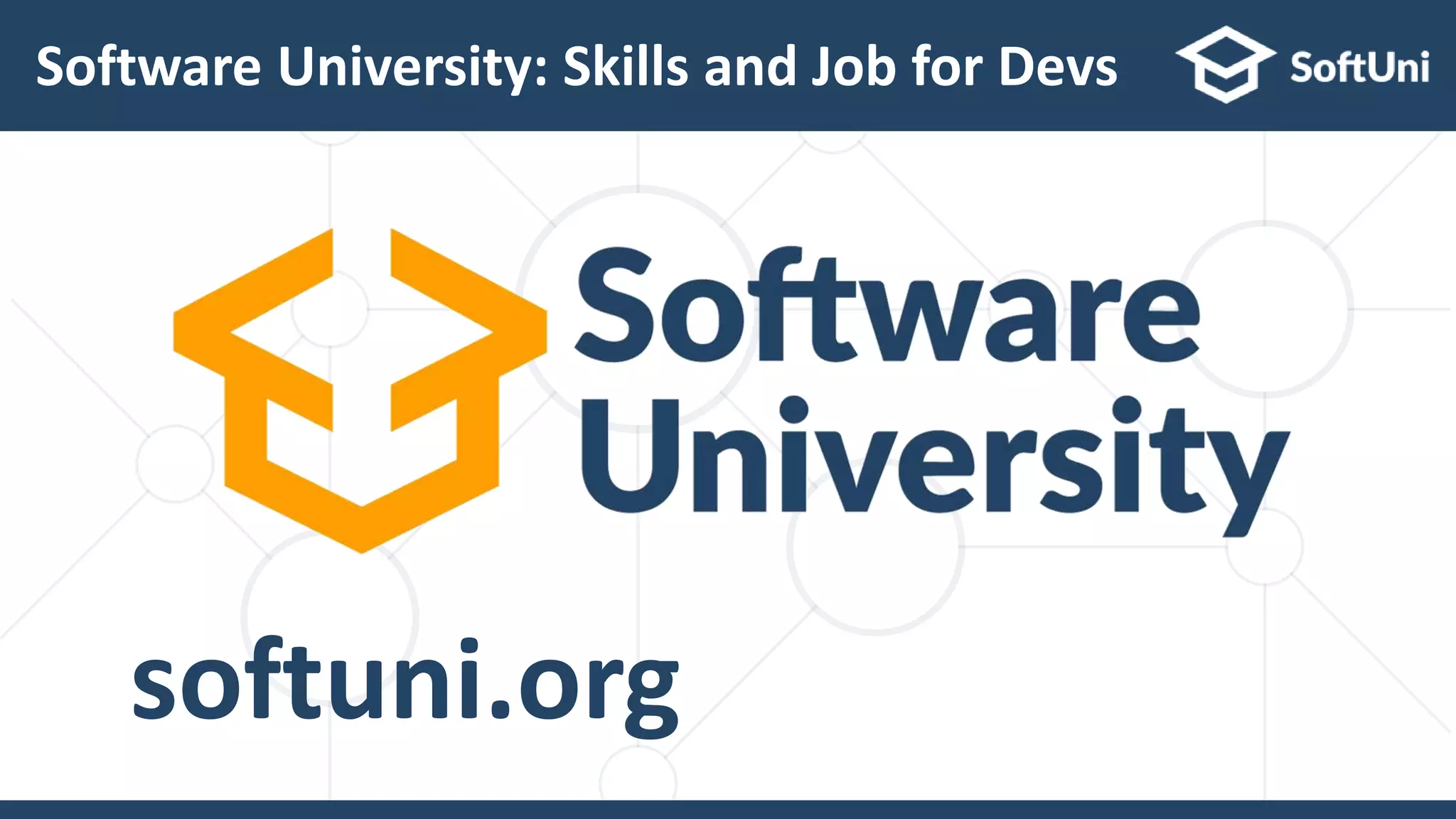 Welcome to SoftUni (Software University) | PPT