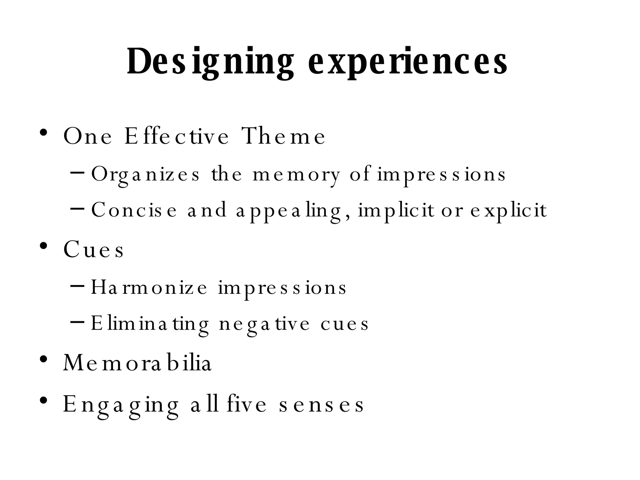 Welcome to the experience economy | PPT