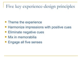 Welcome To The Experience Economy | PPT