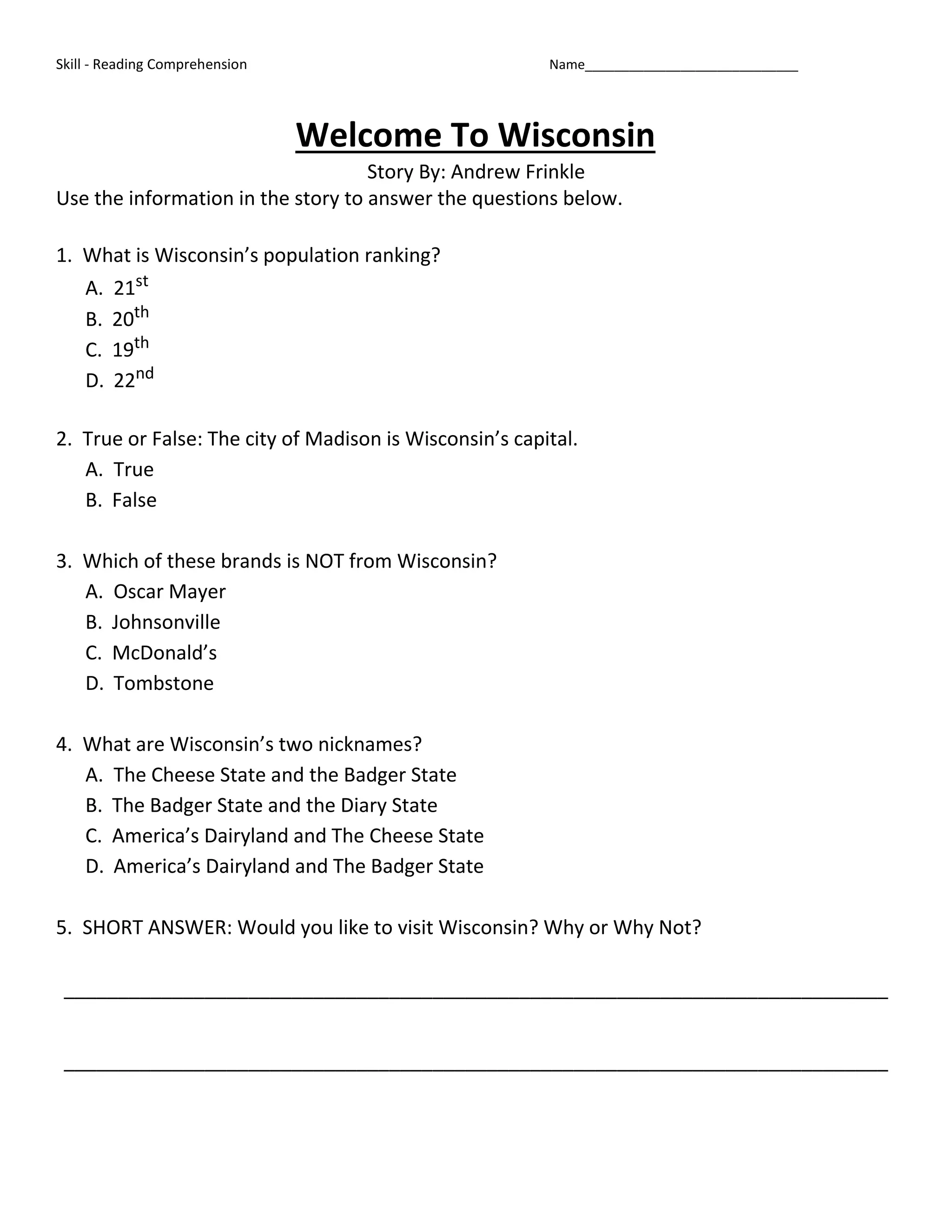 Welcome to-wisconsin | DOCX