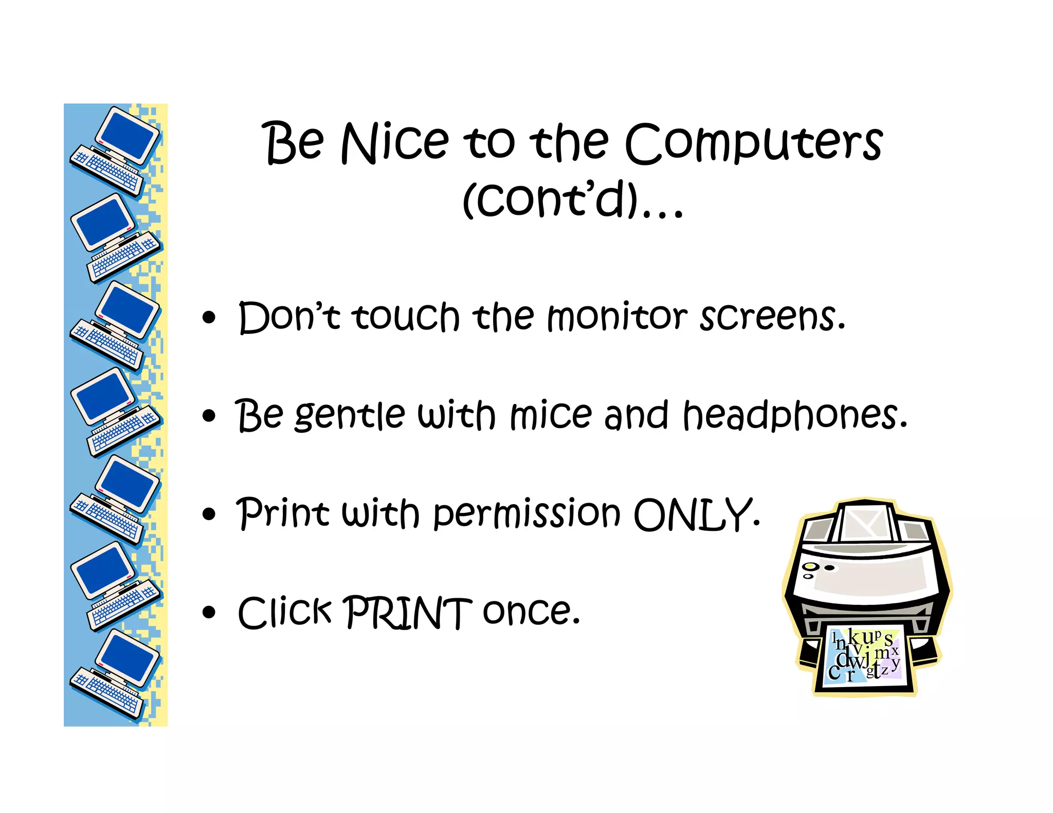 Welcome To Your Computer Lab Ppt | PDF
