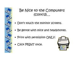 Welcome To Your Computer Lab Ppt | PDF