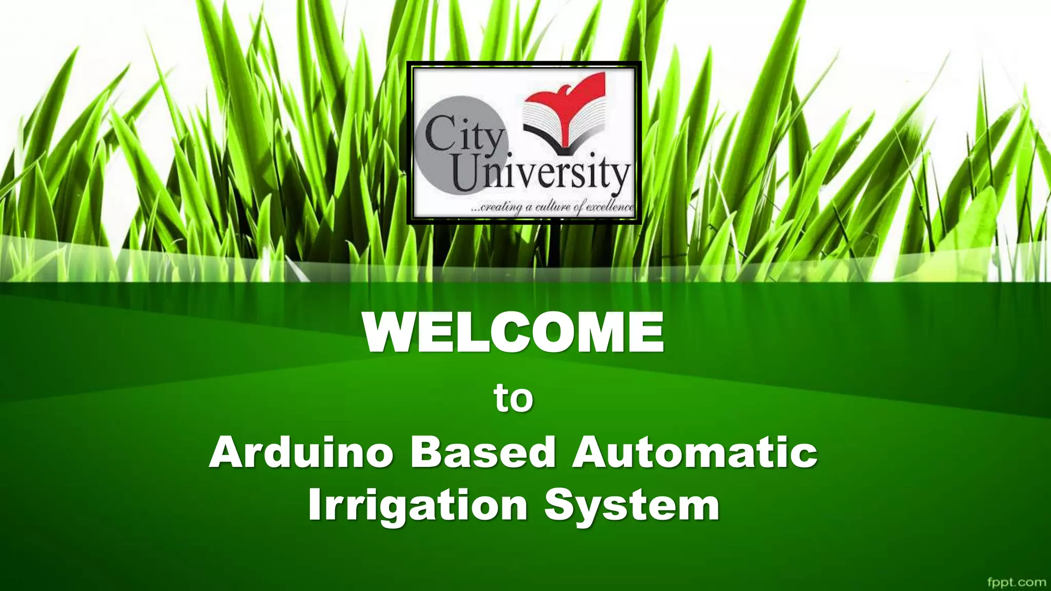arduino based automatic irrigation system | PPTX