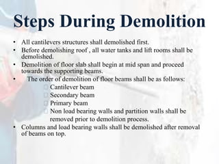 demolation of structure | PPT