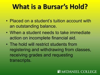 Parent Preview- Bursar's Office | PPT