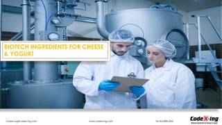 Welcome to Codex-ing™ Biotech Ingredients for Cheese & Yogurt | PDF ...