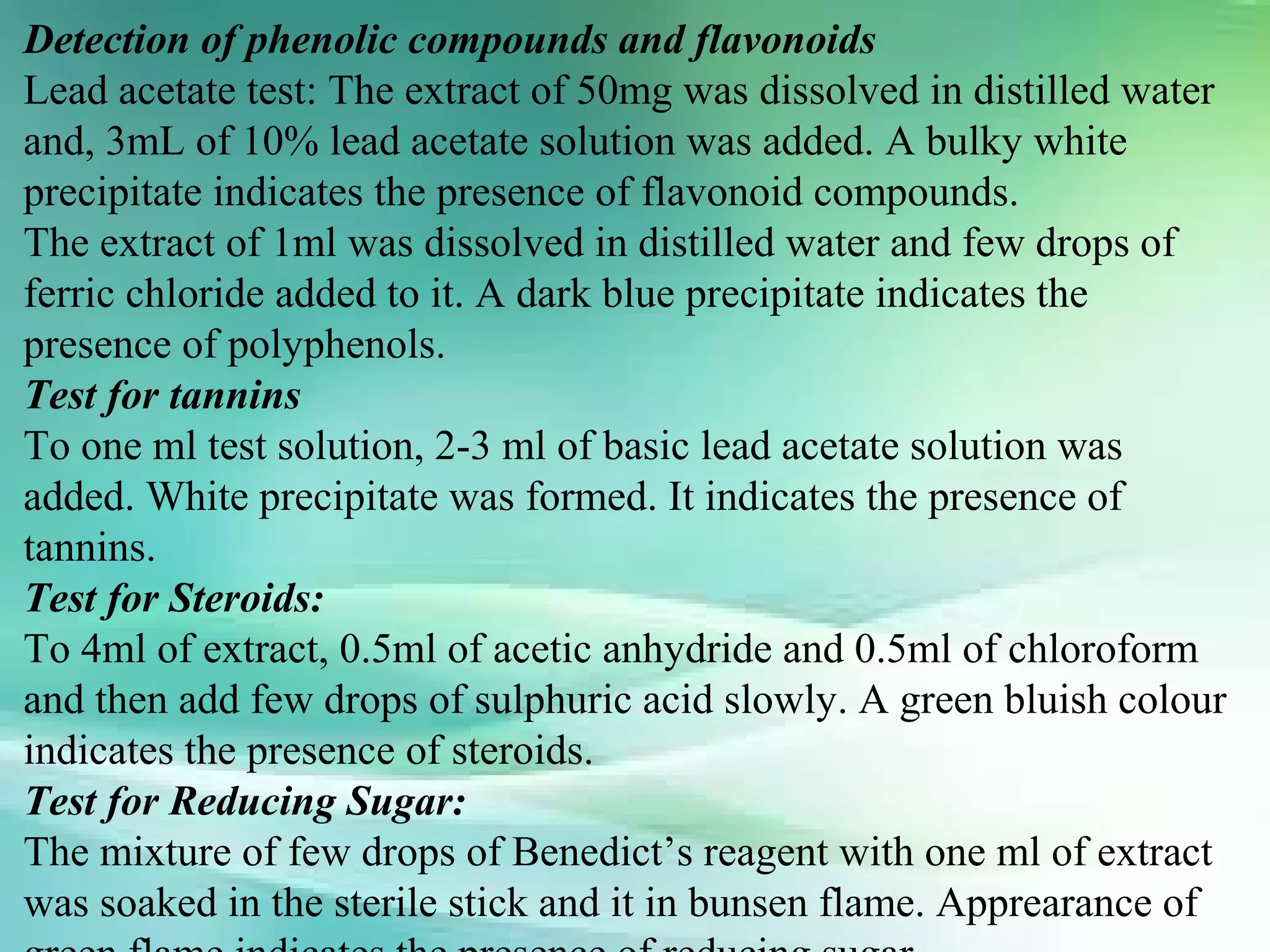 PHYTOCHEMICAL ANALYSIS AND ANTIBACTERIAL ACTIVITY OF LEAVES EXTRACT ...