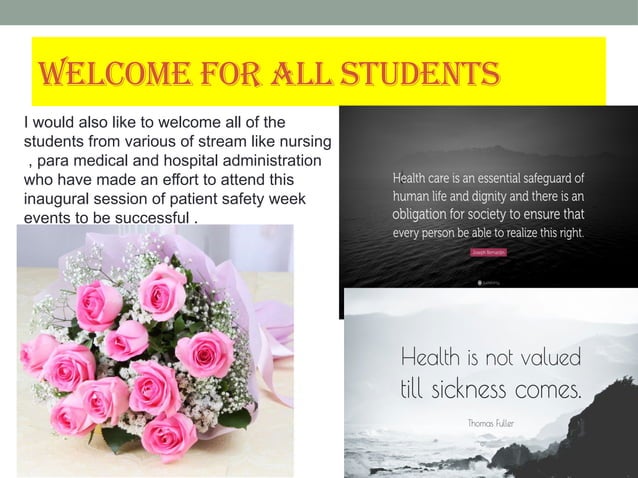Welcome address on patient safety week Inaugration 4.10.24.pptx