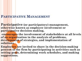 participative management | PPTX