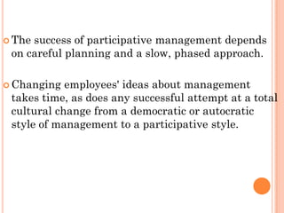 participative management | PPTX