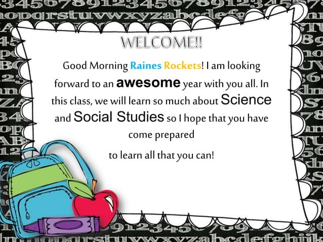 First Day of School Powerpoint | PPT