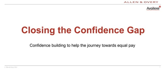 Welcome back confidence gap slides (1) | PPT